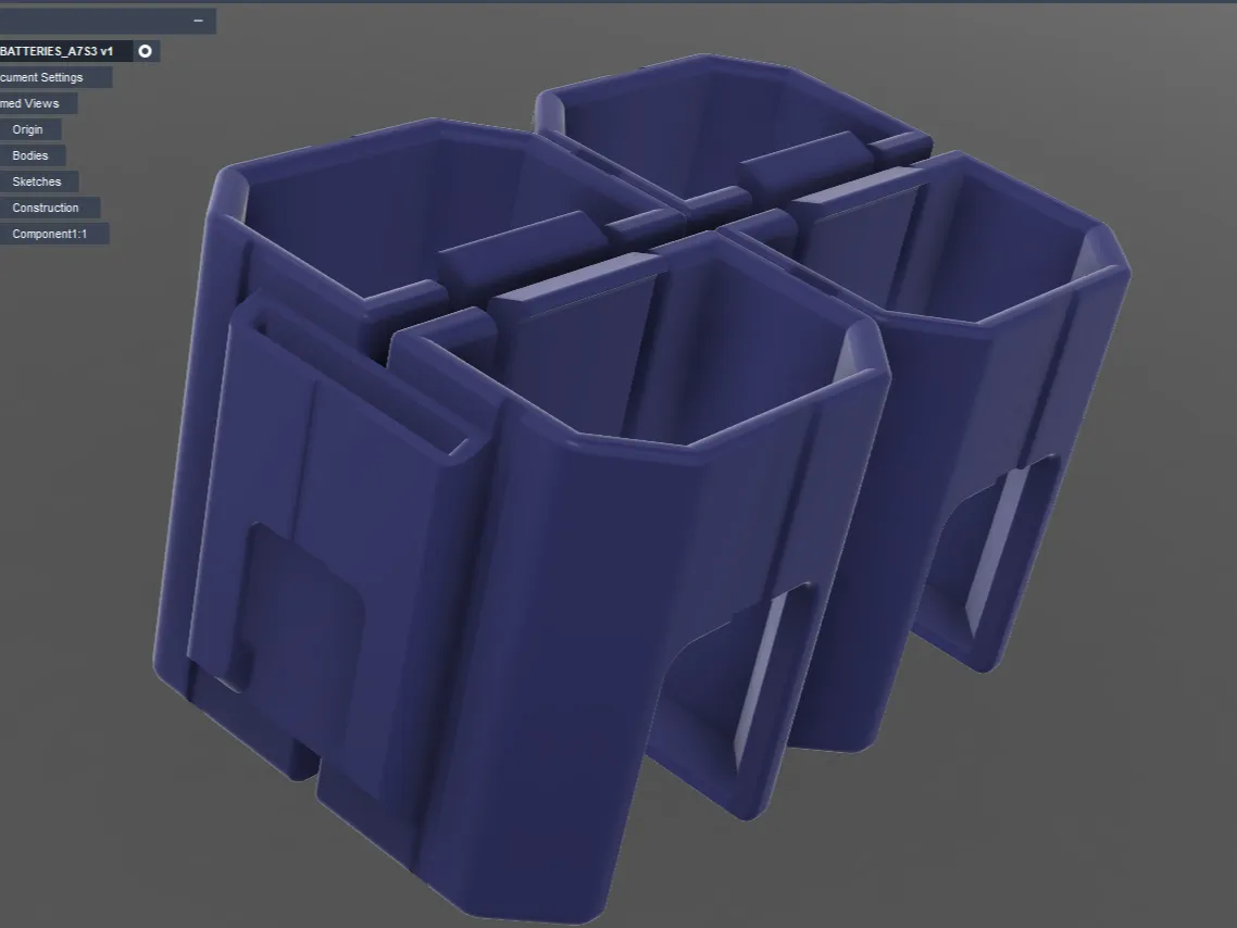 Sony NP-FZ100 4xBattery Holder+Dual SD Card Slots - Free 3D Print Model ...