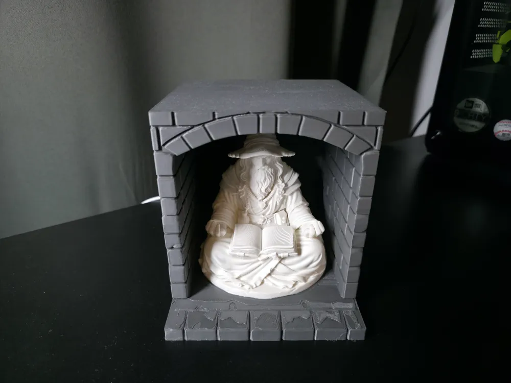 The Meditating Sage - Enchanted LED Book Nook - Free 3D Print Model ...