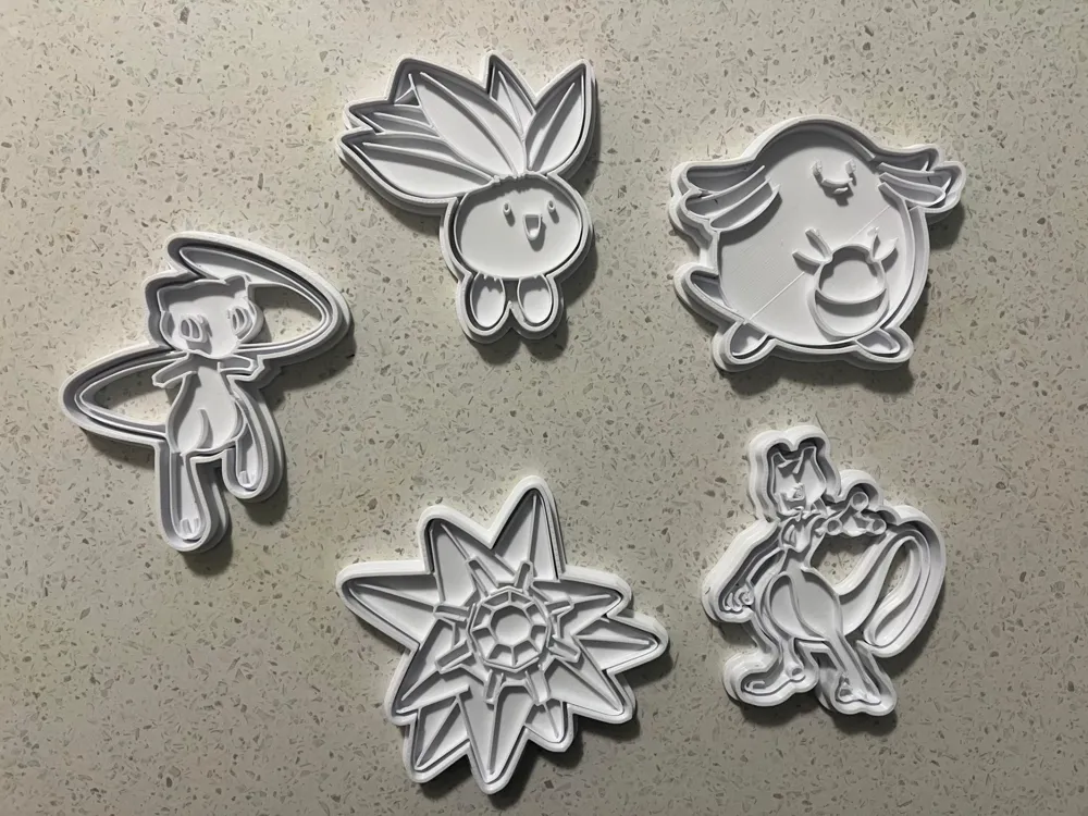 Pokemon Cookie Cutters and Stamps by Bean Eating Cookies - MakerWorld
