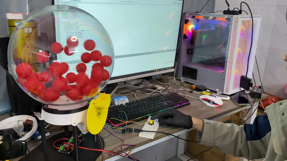 Double Color Ball Simulation Drawing Machine — Experience the thrilling ...