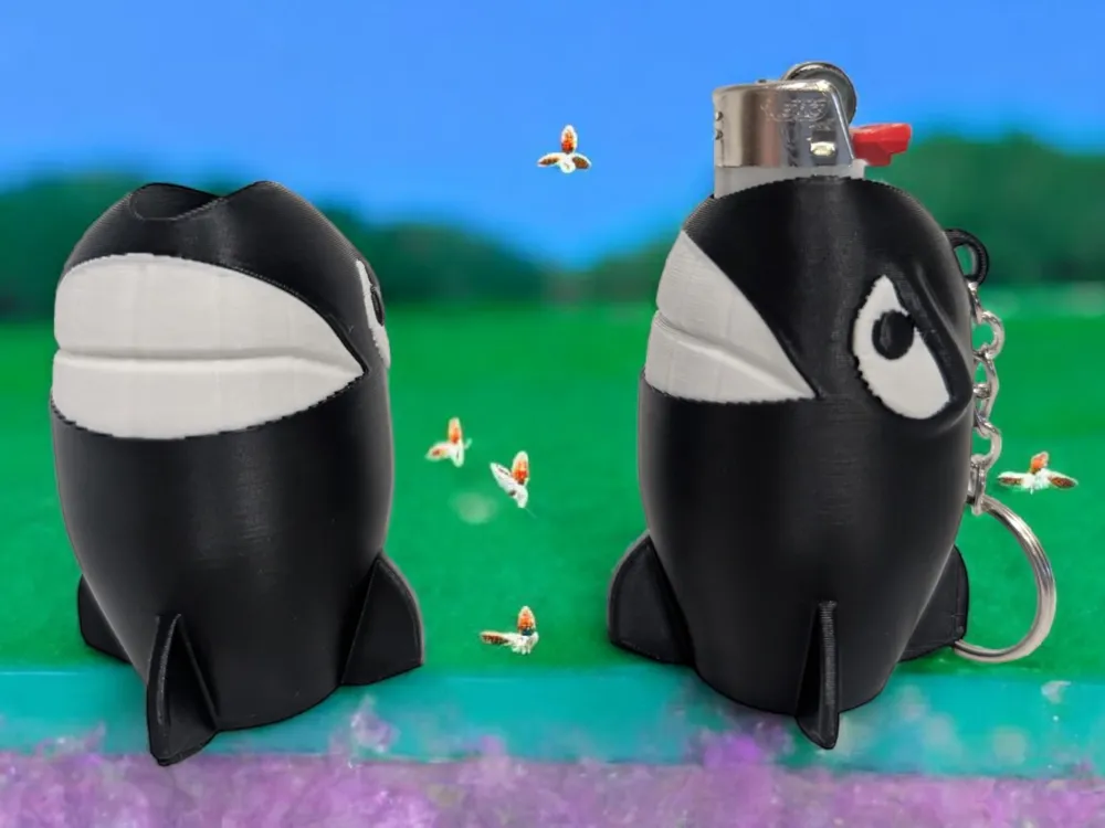 Torpedo Lighter Case Keychain by Rad Makes MakerWorld: Download Free 3D ...