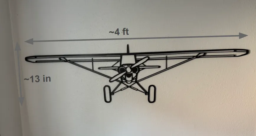 Carbon Cub Plane Wall Art - Free 3D Print Model - MakerWorld