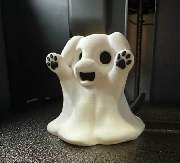 Cute Puppy Ghost Paw Halloween by SnK3DD - MakerWorld