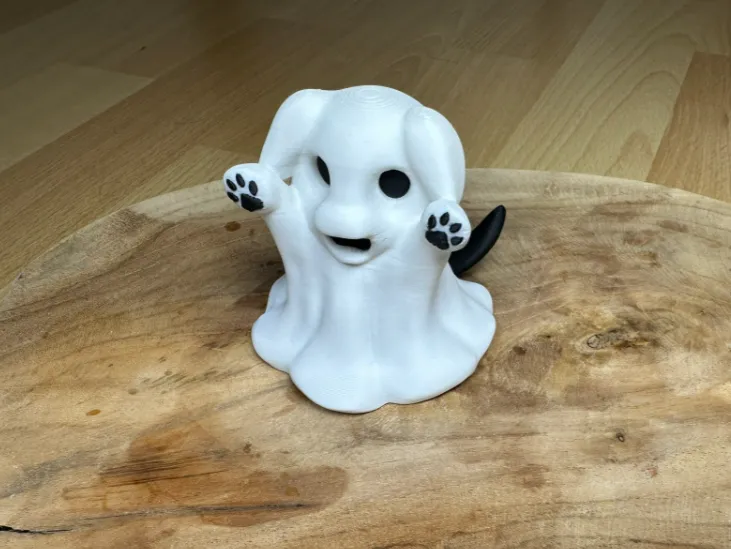 Cute Puppy Ghost Paw Halloween by SnK3DD - MakerWorld