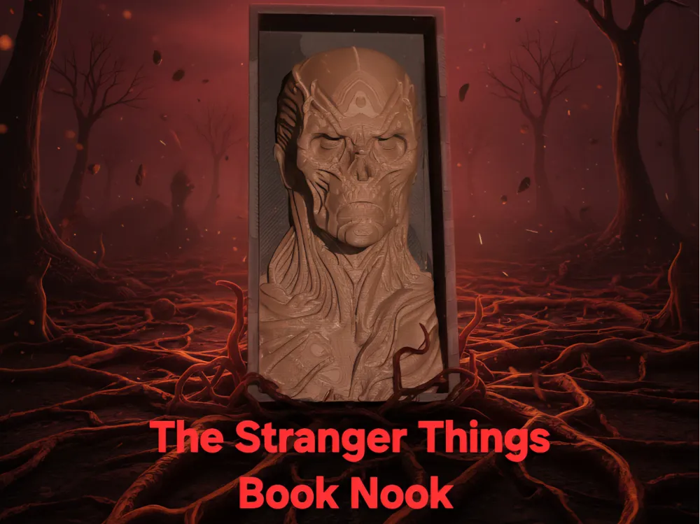 Stranger Things Vecna Book Nook arte minimale - Modello di stampa 3D ...