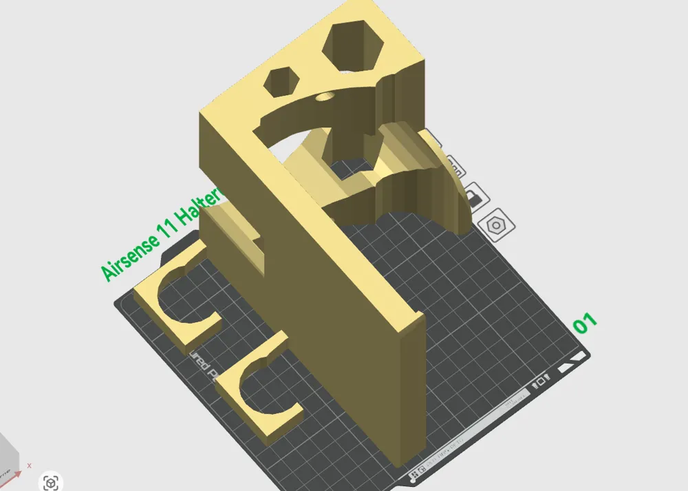 Airsense 11 Holder A1 Mini CPOD Apnea - Free 3D Print Model - MakerWorld