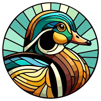 Stained Glass Wood Duck by DoctorOfLegend - MakerWorld
