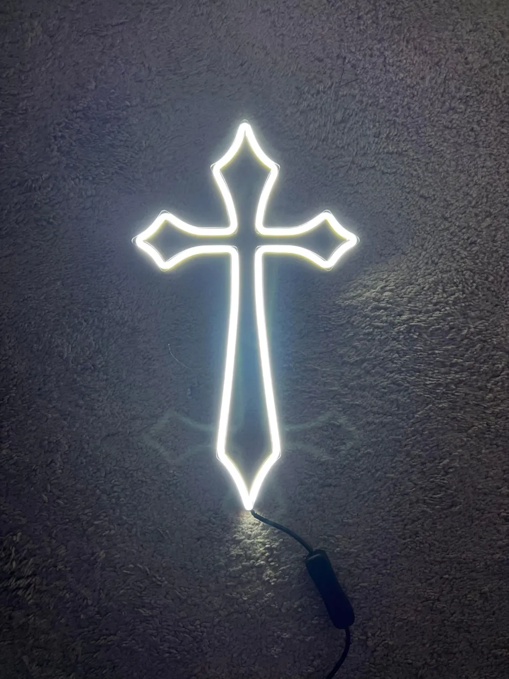 Neon Sign Cross by Munark - MakerWorld