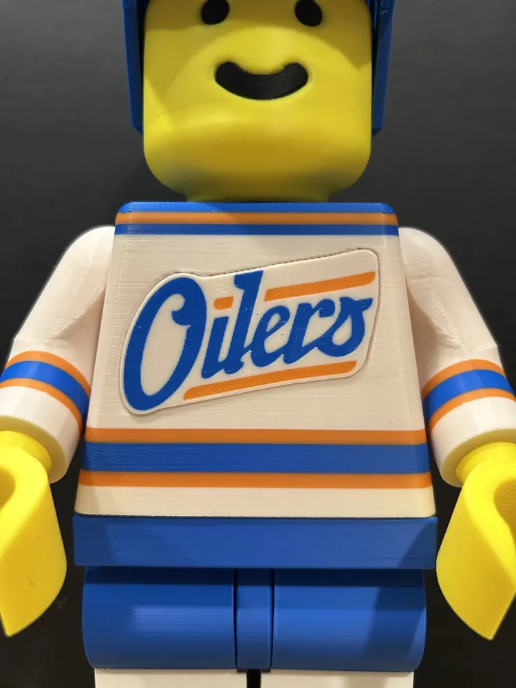 Edmonton Oilers Alternate Jersey Brickman by ozzyrules MakerWorld ...