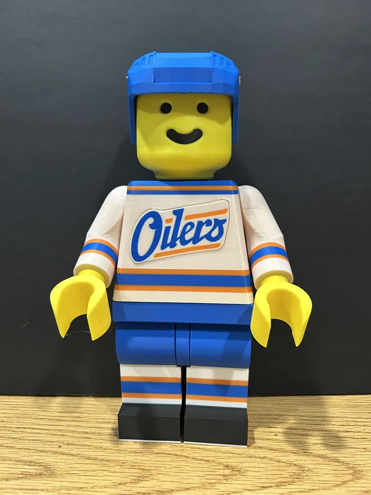 Edmonton Oilers Alternate Jersey Brickman by ozzyrules MakerWorld ...
