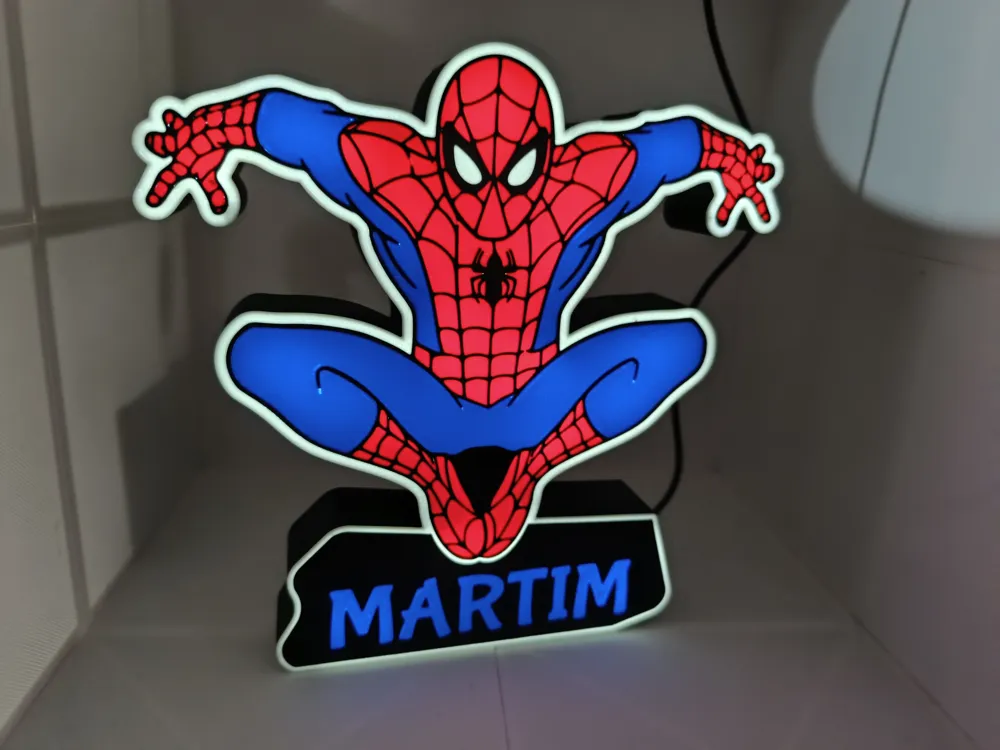 Spiderman Lightbox by raminhos MakerWorld: Download Free 3D Models