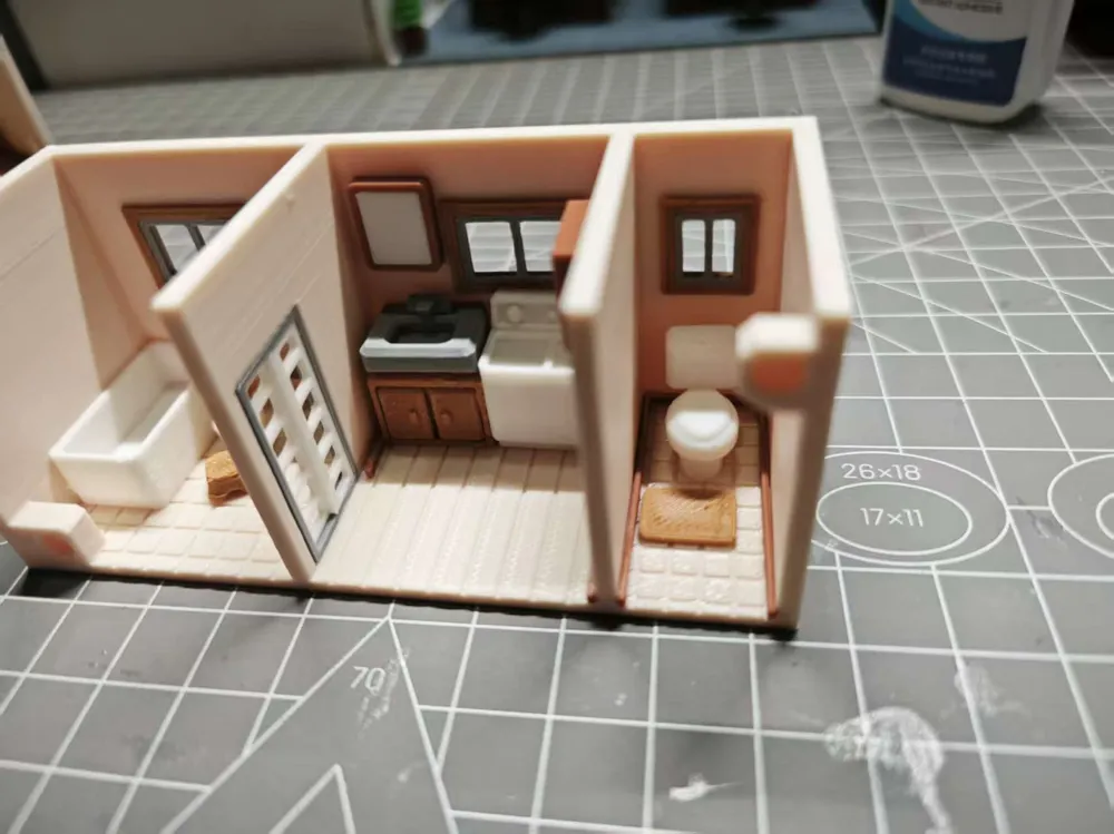 Doraemon Magnetic Modular House Set - Bathroom - Free 3D Print Model ...