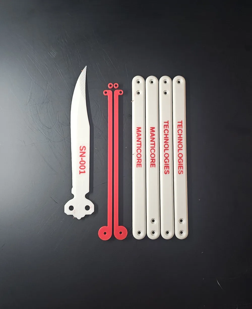 SN-001 蝴蝶刀钝刃训练器 - 免费 3D 打印模型 - MakerWorld