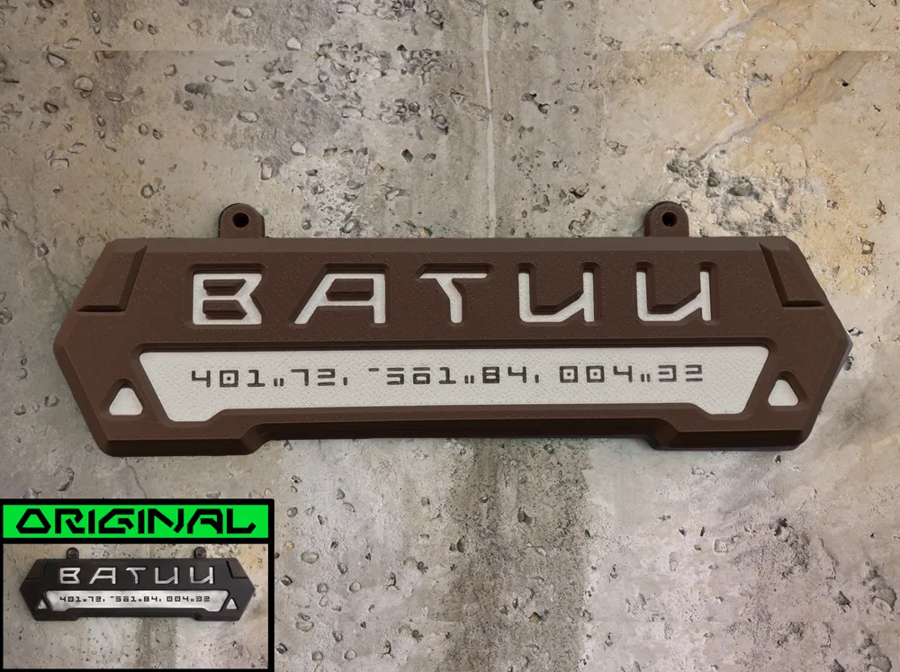 Batuu Sign -Star Wars Galaxy's Edge - Free 3D Print Model - MakerWorld