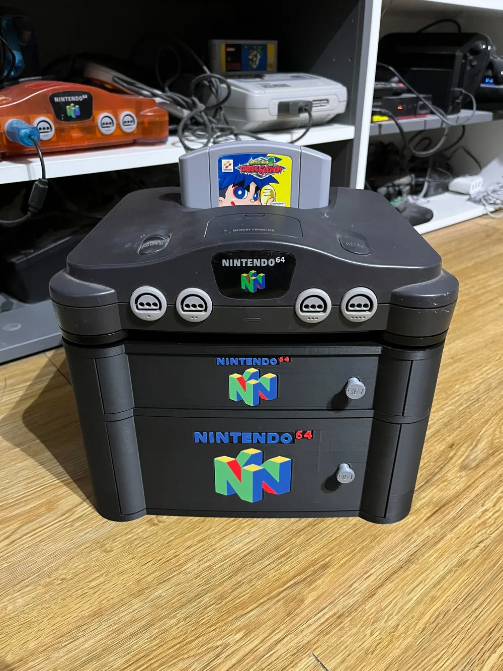 N64 Nintendo 64 cartridge and controller storage - Free 3D Print Model ...