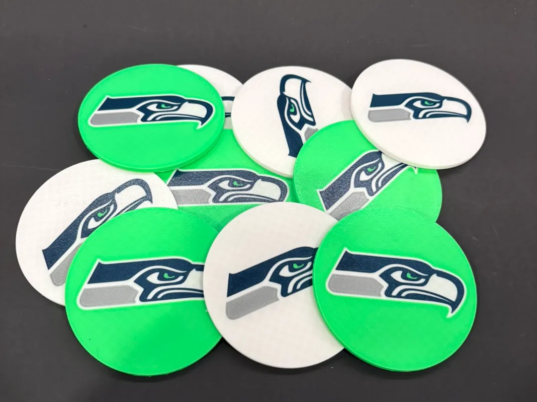 Seahawks Coaster - Free 3D Print Model - MakerWorld