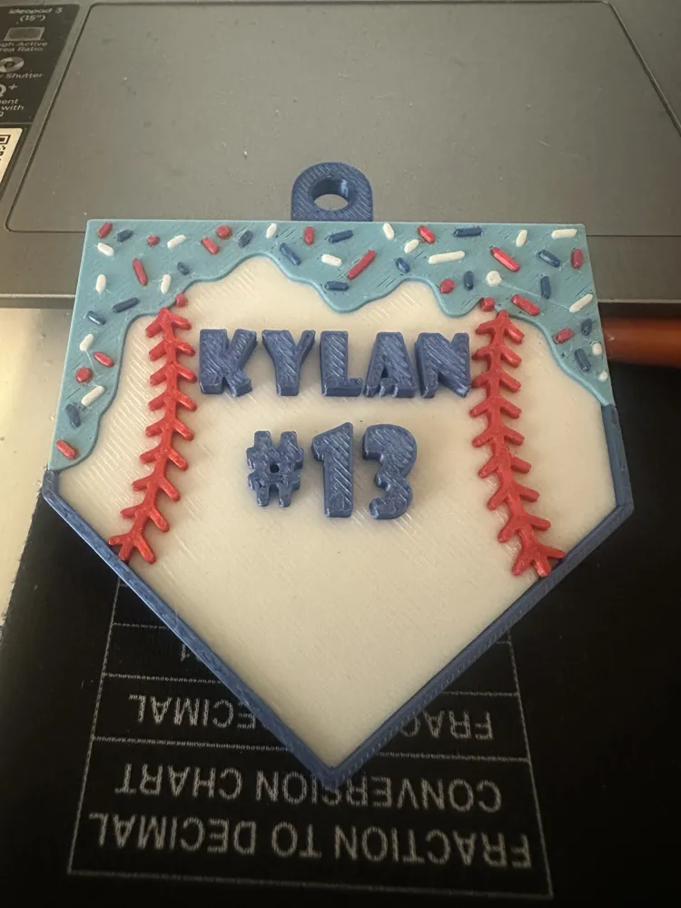 Home plate baseball drip keychain - Free 3D Print Model - MakerWorld