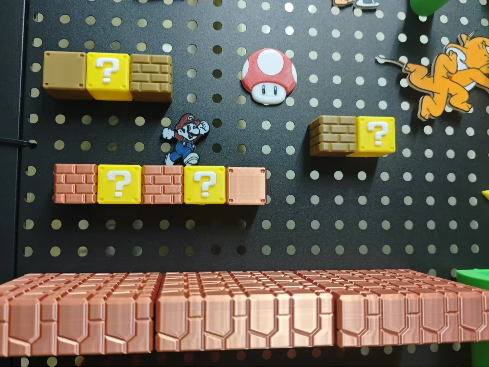 Pegboard decorative accessories Mario small squares (suitable for 6mm ...