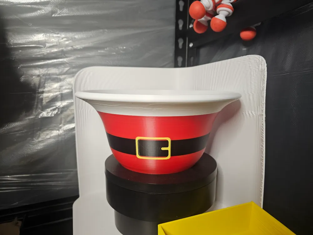 Santa Belly Christmas Bowl by JSSL 3D - MakerWorld