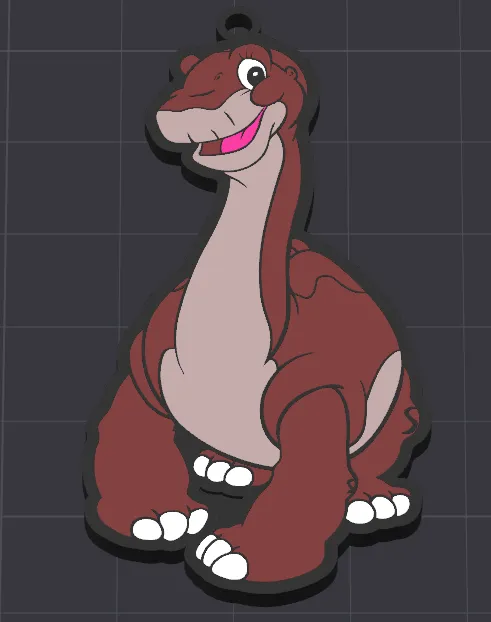 Littlefoot Keychain from The Land Before Time by dfdweb - MakerWorld