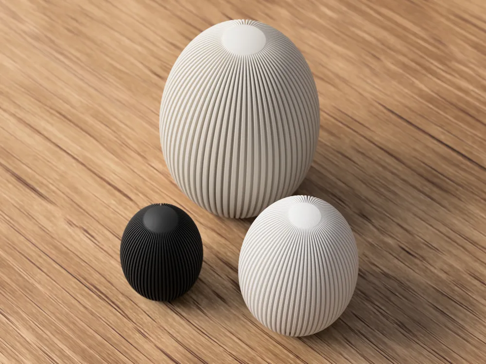 Easter Eggs ribbed by SabreDesign MakerWorld: Download Free 3D Models