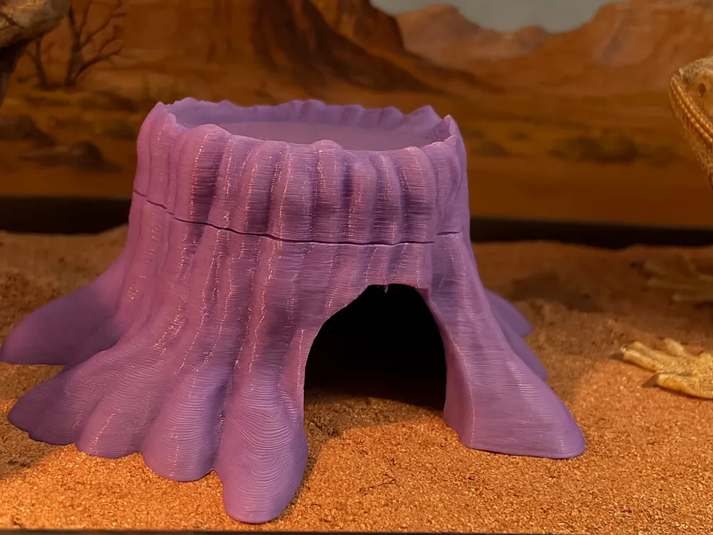 Stump Snake or lizard Hide by SchmerBle MakerWorld: Download Free 3D Models