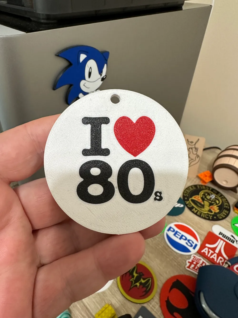 I love 80s keychain by Stamatis Sarlis - MakerWorld