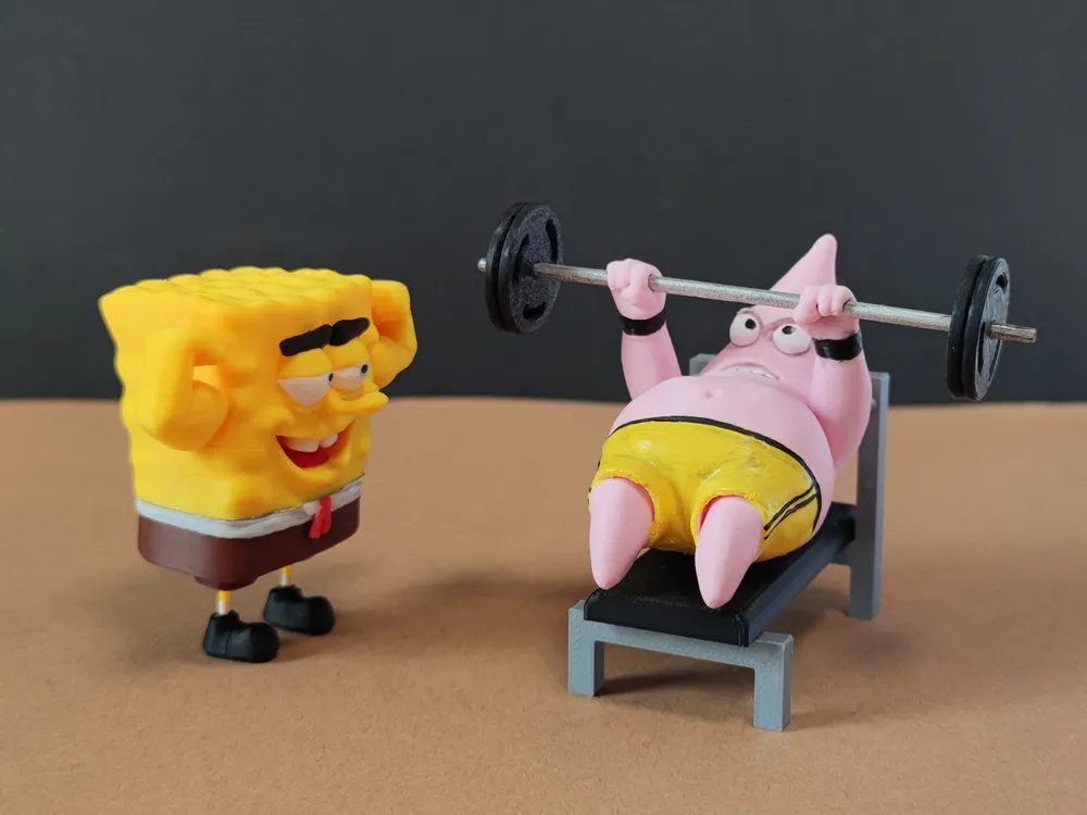 Patrick Star, SpongeBob SquarePants, Fitness - Free 3D Print Model ...