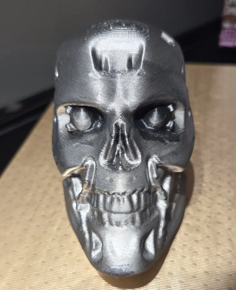Terminator T-800 Skull (Use Supports to print!) by Swirly MakerWorld ...