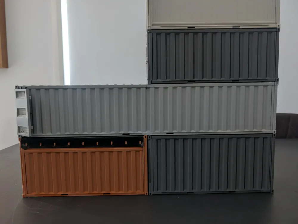 stackable shipping container - Free 3D Print Model - MakerWorld