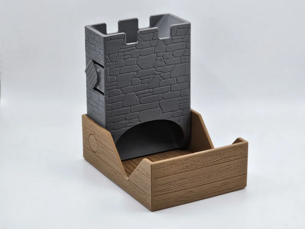 The Drawbridge - Foldable Dice Tower - Free 3D Print Model - MakerWorld