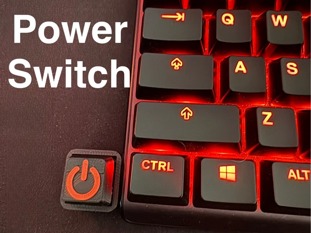 Keyboard Switch Computer Power Button by 3DDesigner - MakerWorld