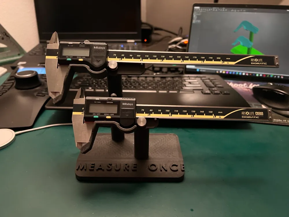 Dual Mitutoyo Caliper Stand Remixed by Ryan Meredith - MakerWorld
