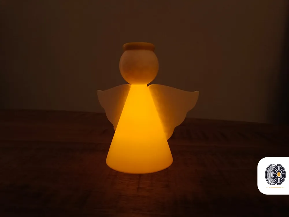 Minimalistic Christmas Angel (Tealight compatible) by Mike.stl ...