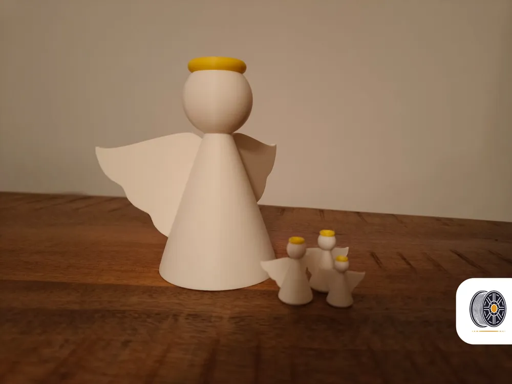 Minimalistic Christmas Angel (Tealight compatible) by Mike.stl ...