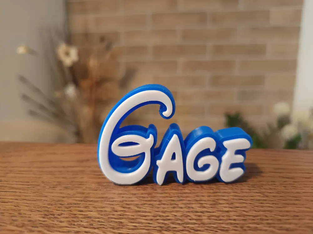 Gage Disney Name Sign Decorated Room child Birth by Fabbiotto ...
