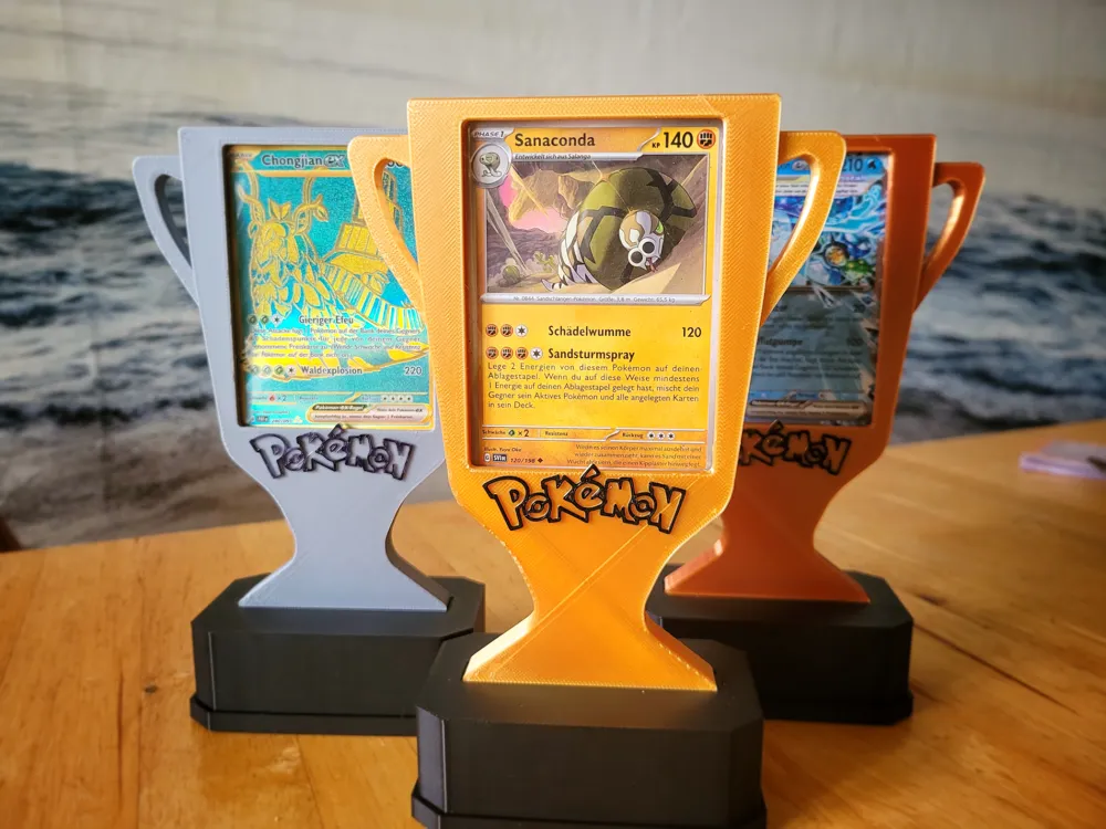 Trophy Display for Pokemon Cards by Plaste-Metz - MakerWorld