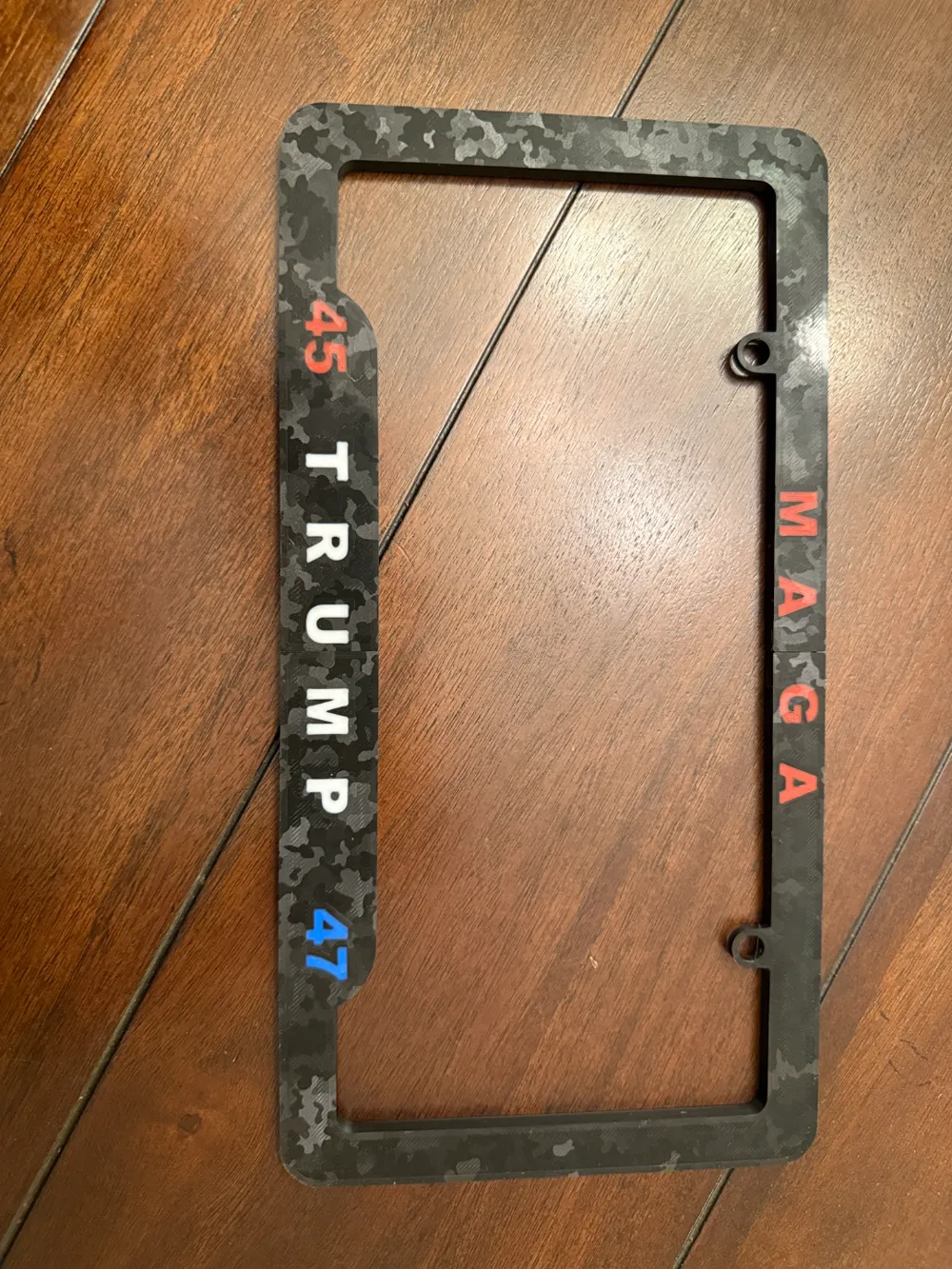 TRUMP MAGA 45_47 LICENSE PLATE FRAME by colbymh5 - MakerWorld
