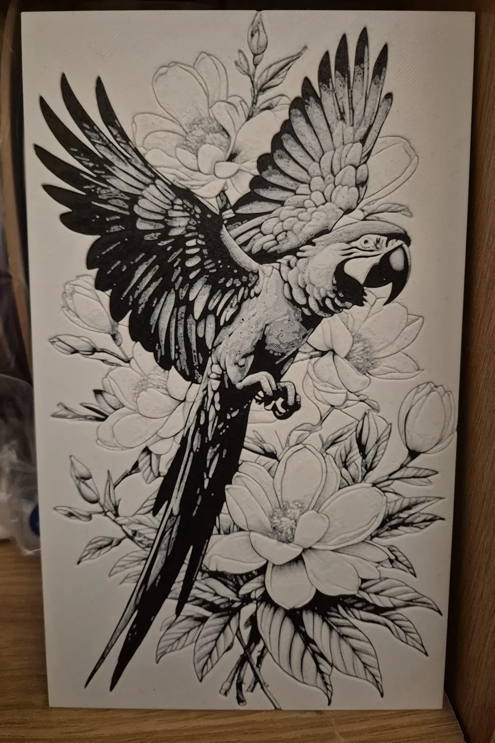 鹦鹉 Hueforge 来自 Buntsta MakerWorld：免费下载 3D 模型