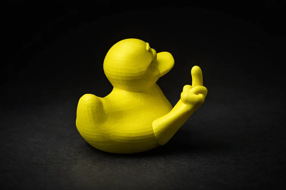 Duck You! Middle finger duck - Free 3D Print Model - MakerWorld