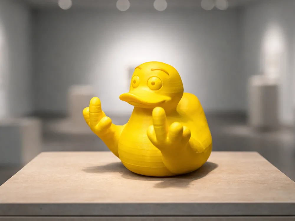 Duck You! Middle finger duck - Free 3D Print Model - MakerWorld