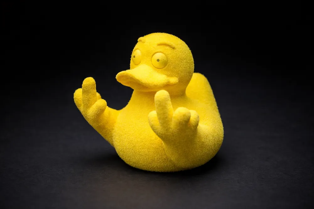 Duck You! Middle finger duck - Free 3D Print Model - MakerWorld