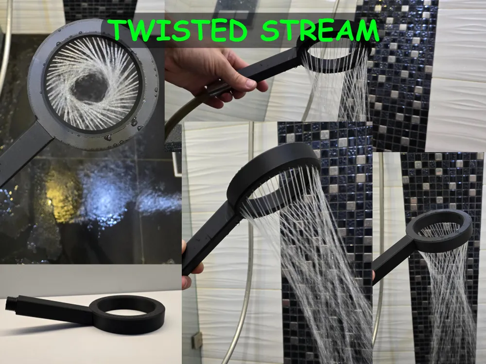 Shower Head - 3 Stream Versions - Free 3D Print Model - MakerWorld