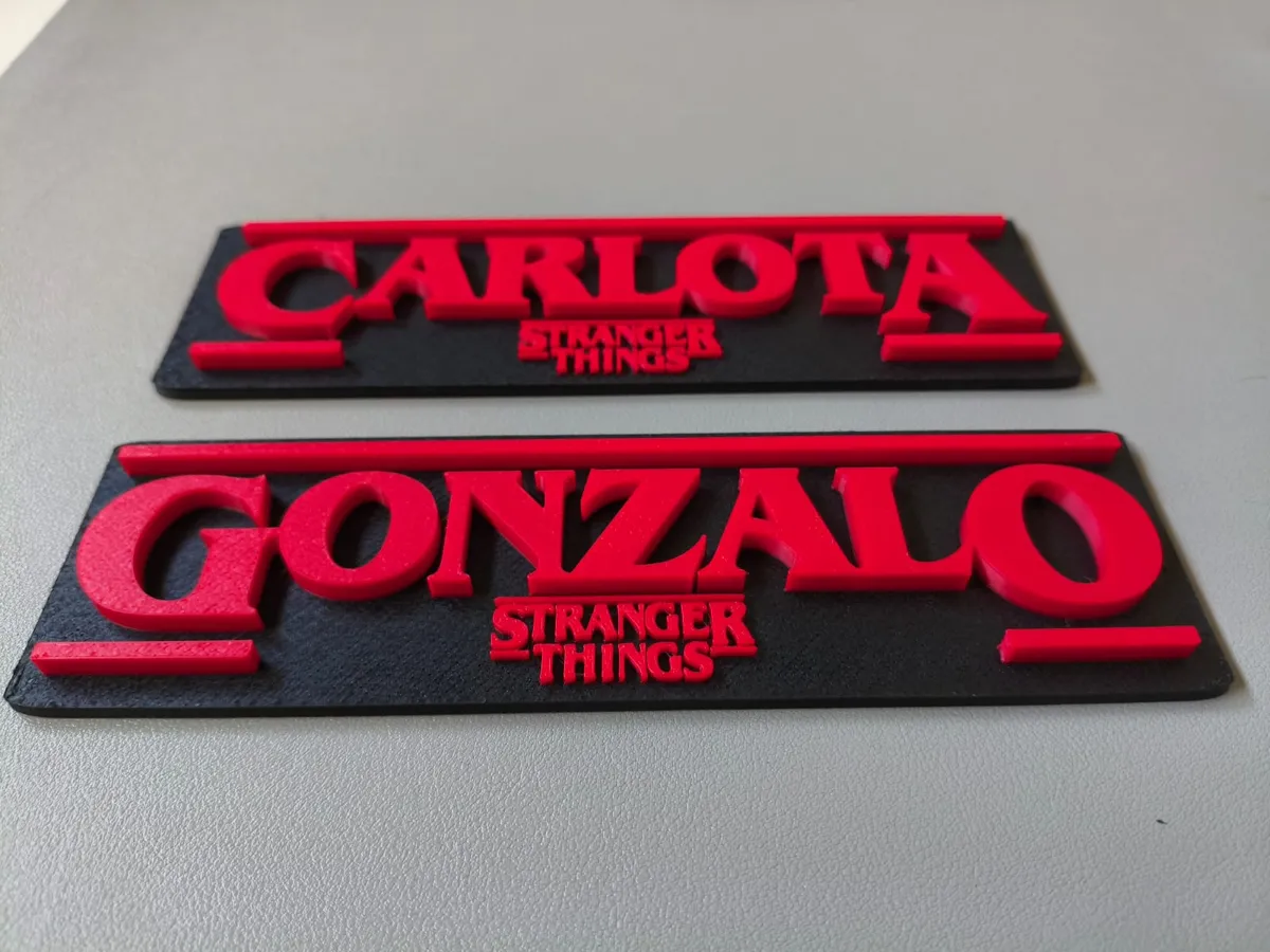 Stranger things lettering customizable - Free 3D Print Model - MakerWorld
