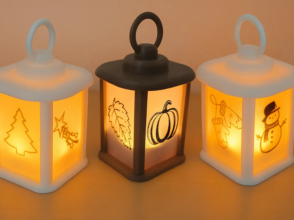 Farol De Vela De Té Led Con Diferentes Motivos Modelo De Impresión 3d