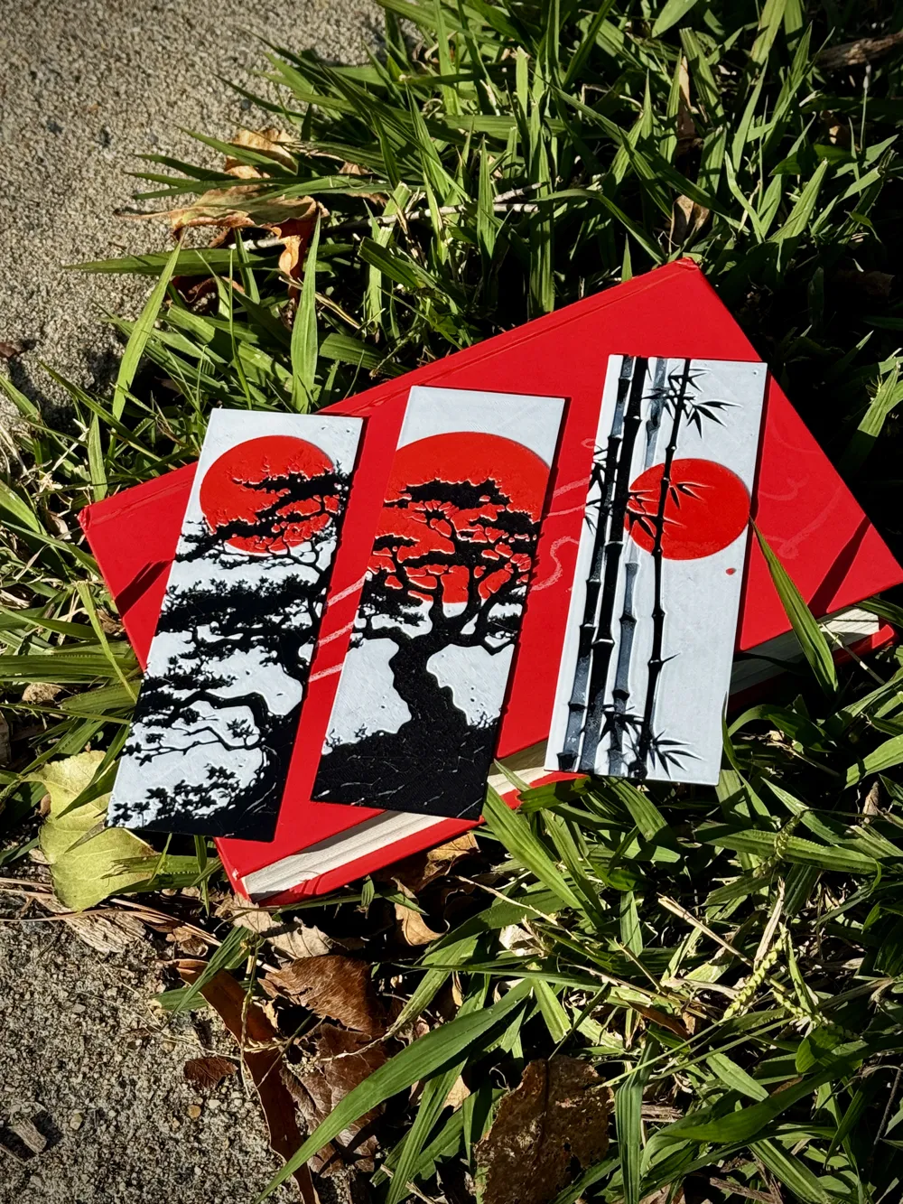 Minimal Japanese Landscape Bookmark Set by 3D Prints By Vic MakerWorld ...