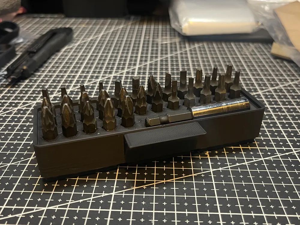 Hex bit holder with extension bar for Gridfinity by reevengkh - MakerWorld