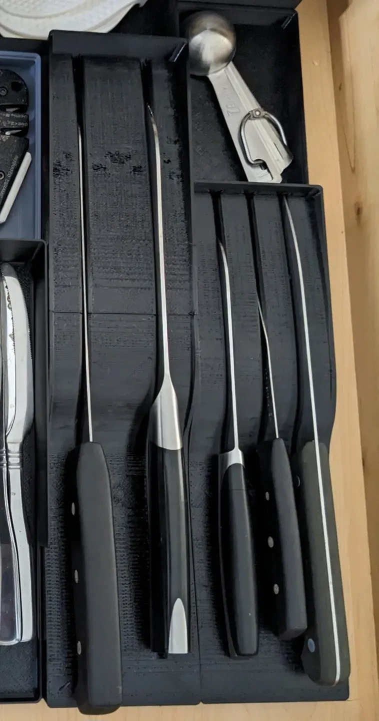 A Set of Gridfinity Chef Knife Blocks by Chall005 - MakerWorld