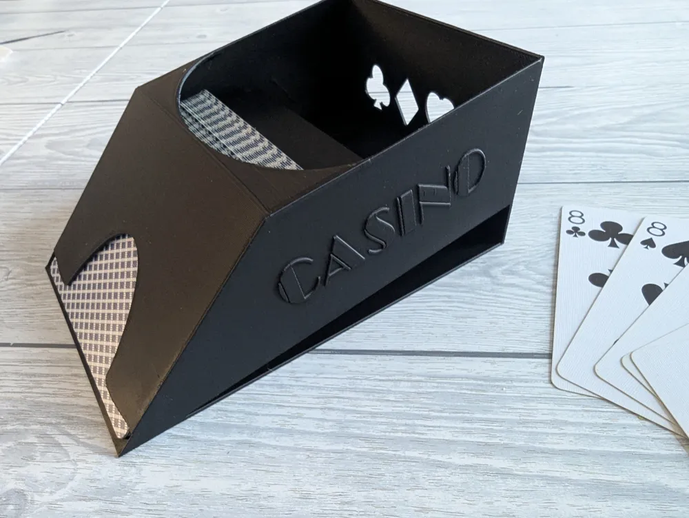 Casino Style Card Shoe - Free 3D Print Model - MakerWorld