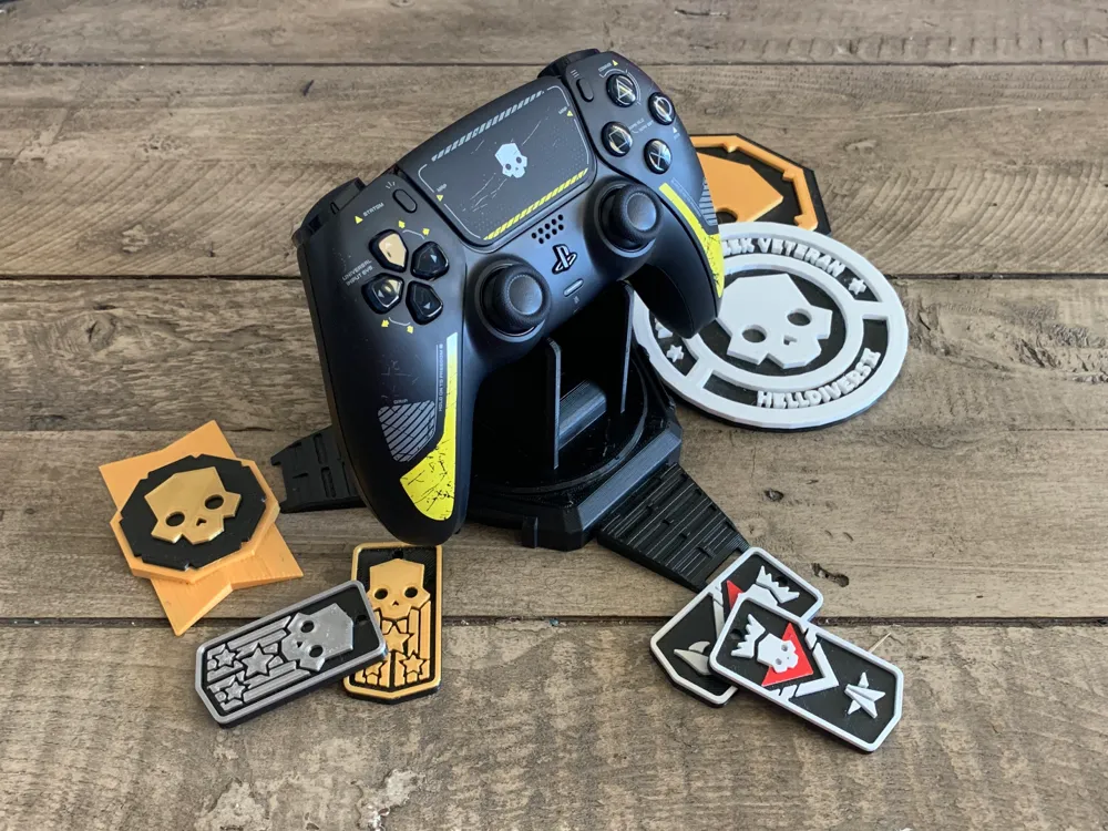 Helldivers 2 PS5 controller stand Remixed by bdubil MakerWorld: Download Free 3D Models